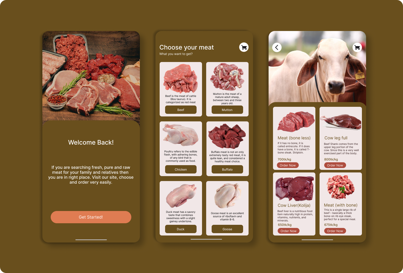 Online Meat Shop App by Mahfuz rahman on Dribbble