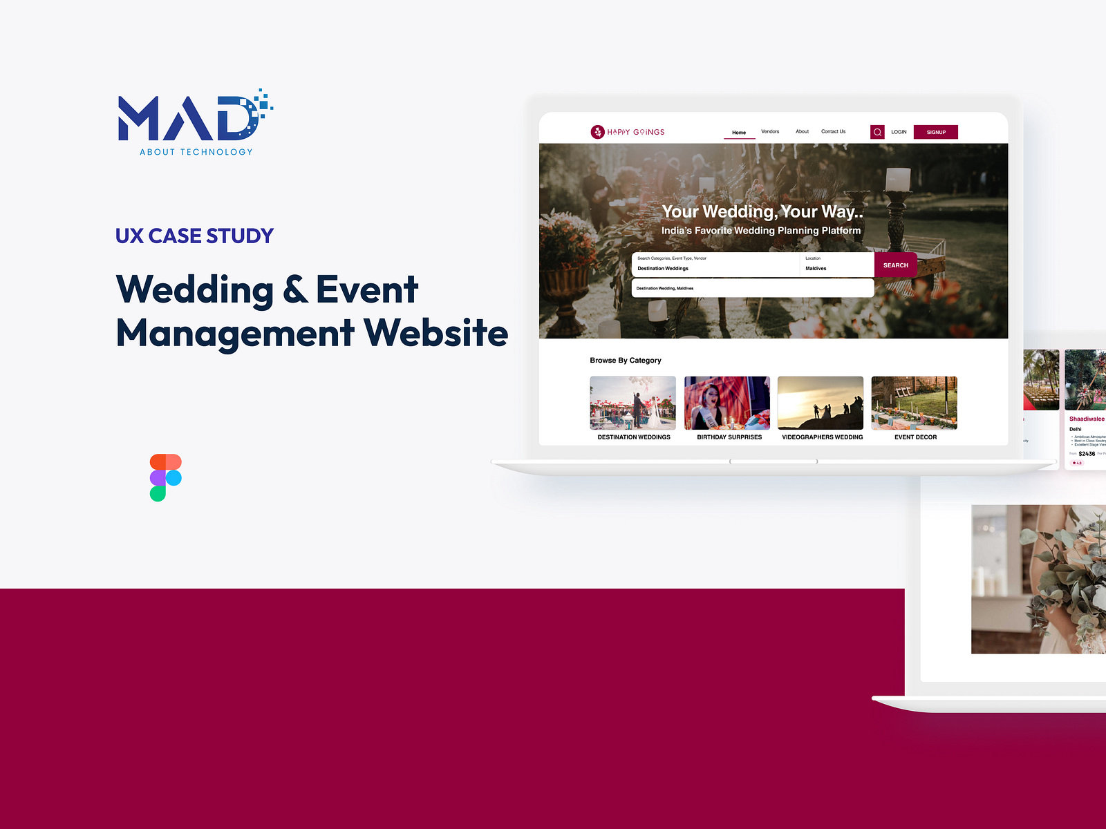 Wedding And Event Management Website By My Apps Development On Dribbble