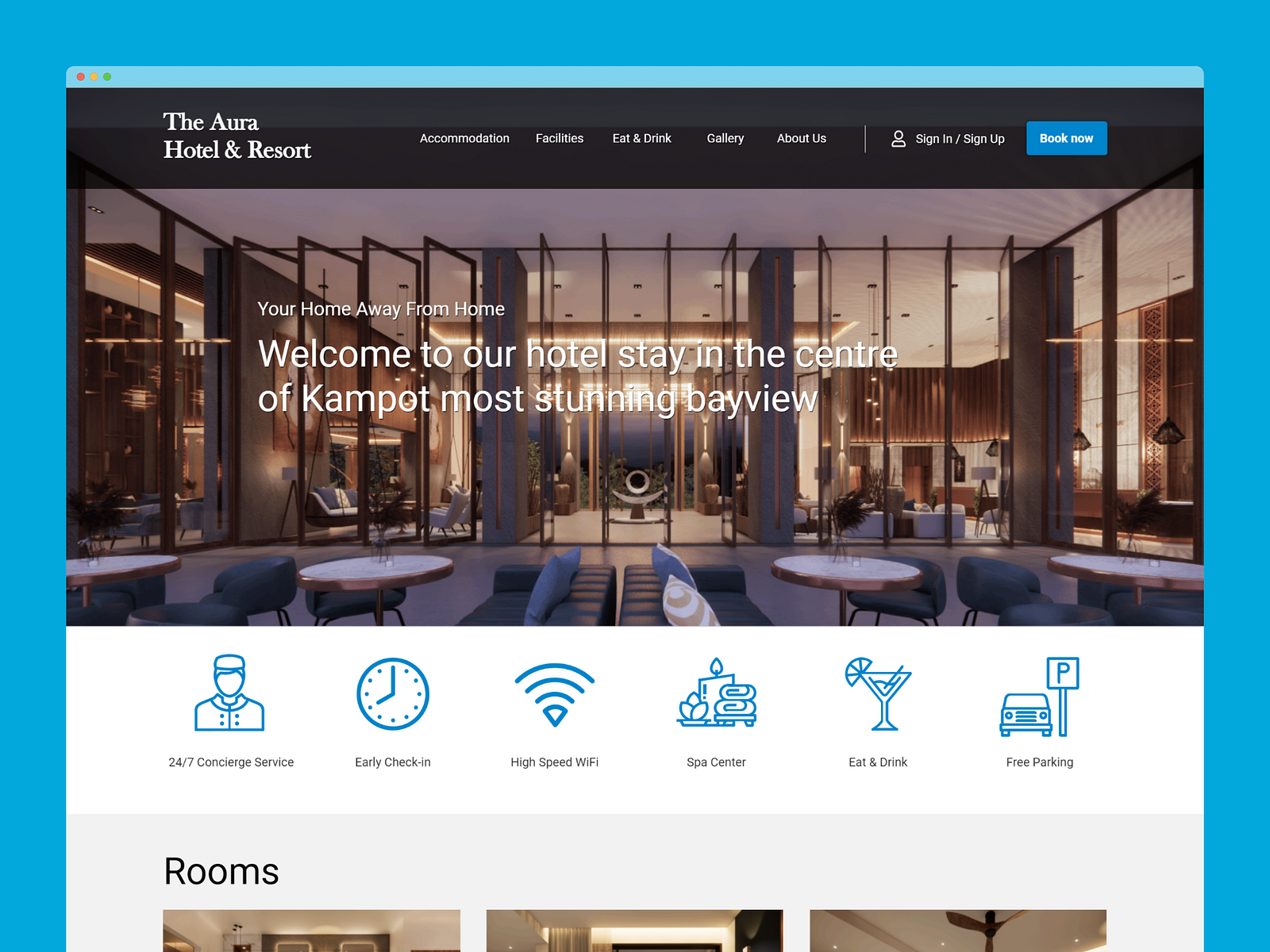 Hotel website prototype by STAN TRAVELS on Dribbble