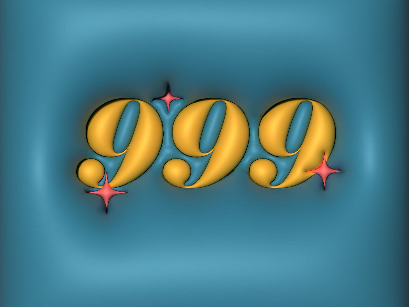 999 3D Inflate by Alyce Ryan on Dribbble