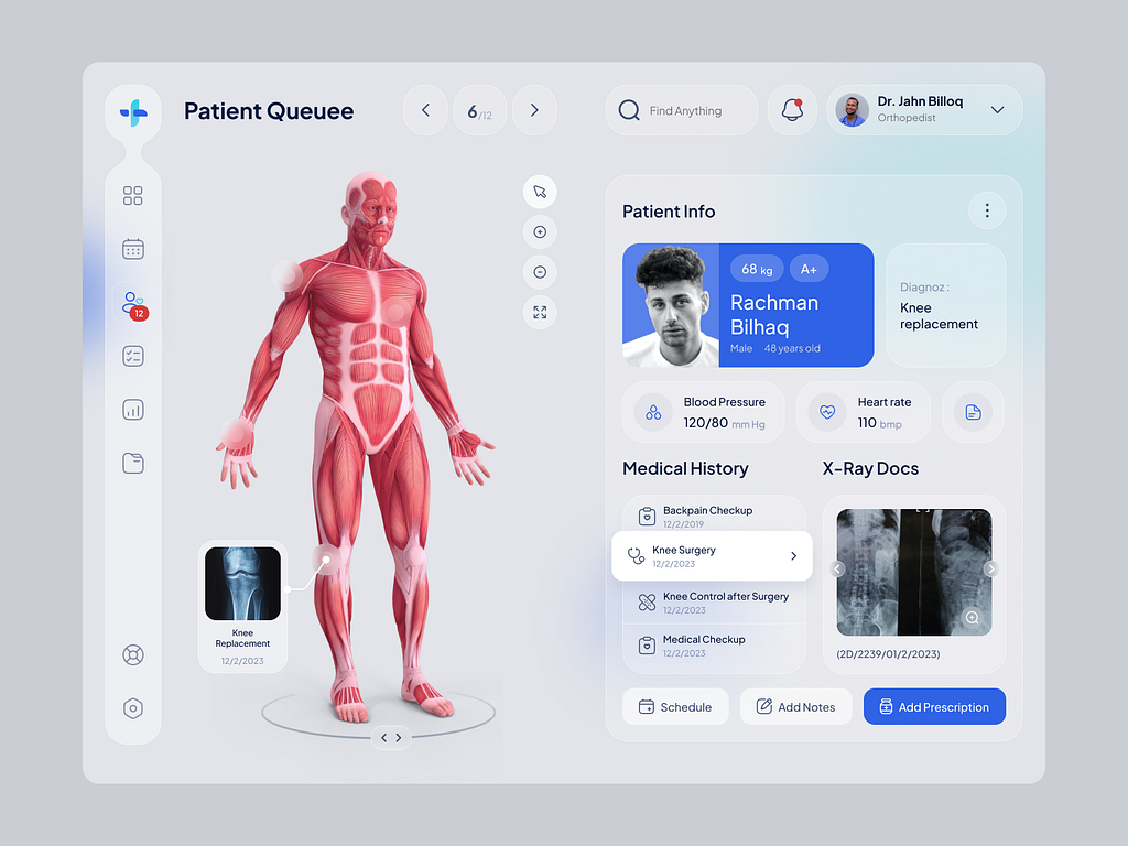 Medikals Ipad Medical Dashboard App For Doctor By Septiandika Pratama