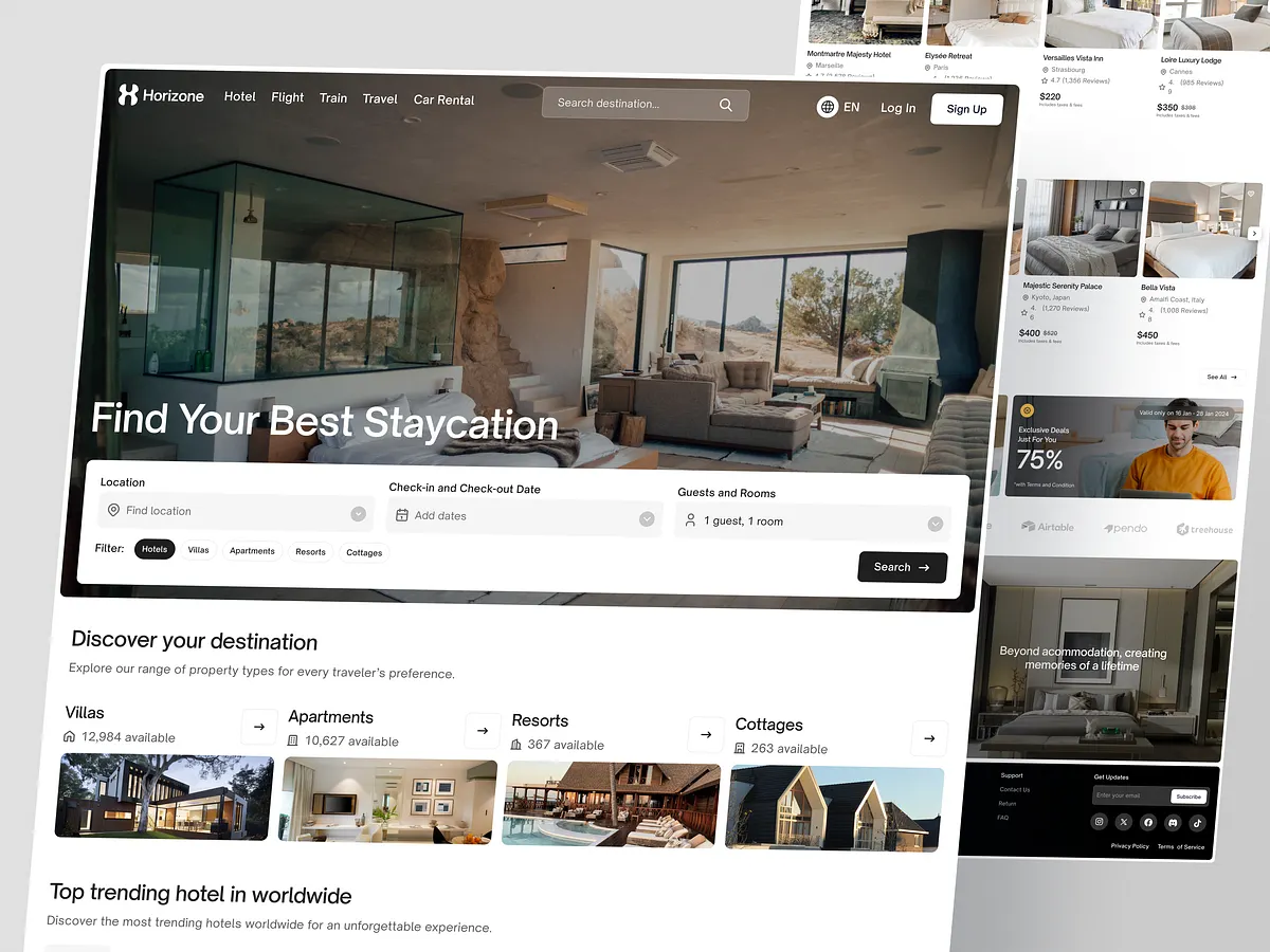 Hotel Website designs, themes, templates and downloadable graphic ...