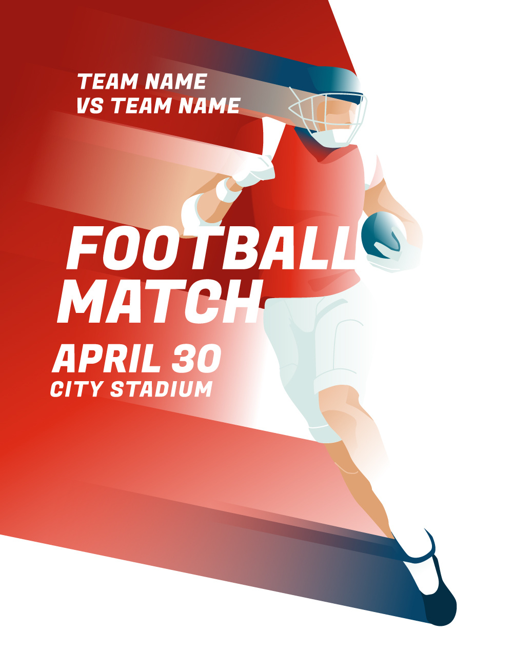 Football poster by Maria Ahafonova on Dribbble