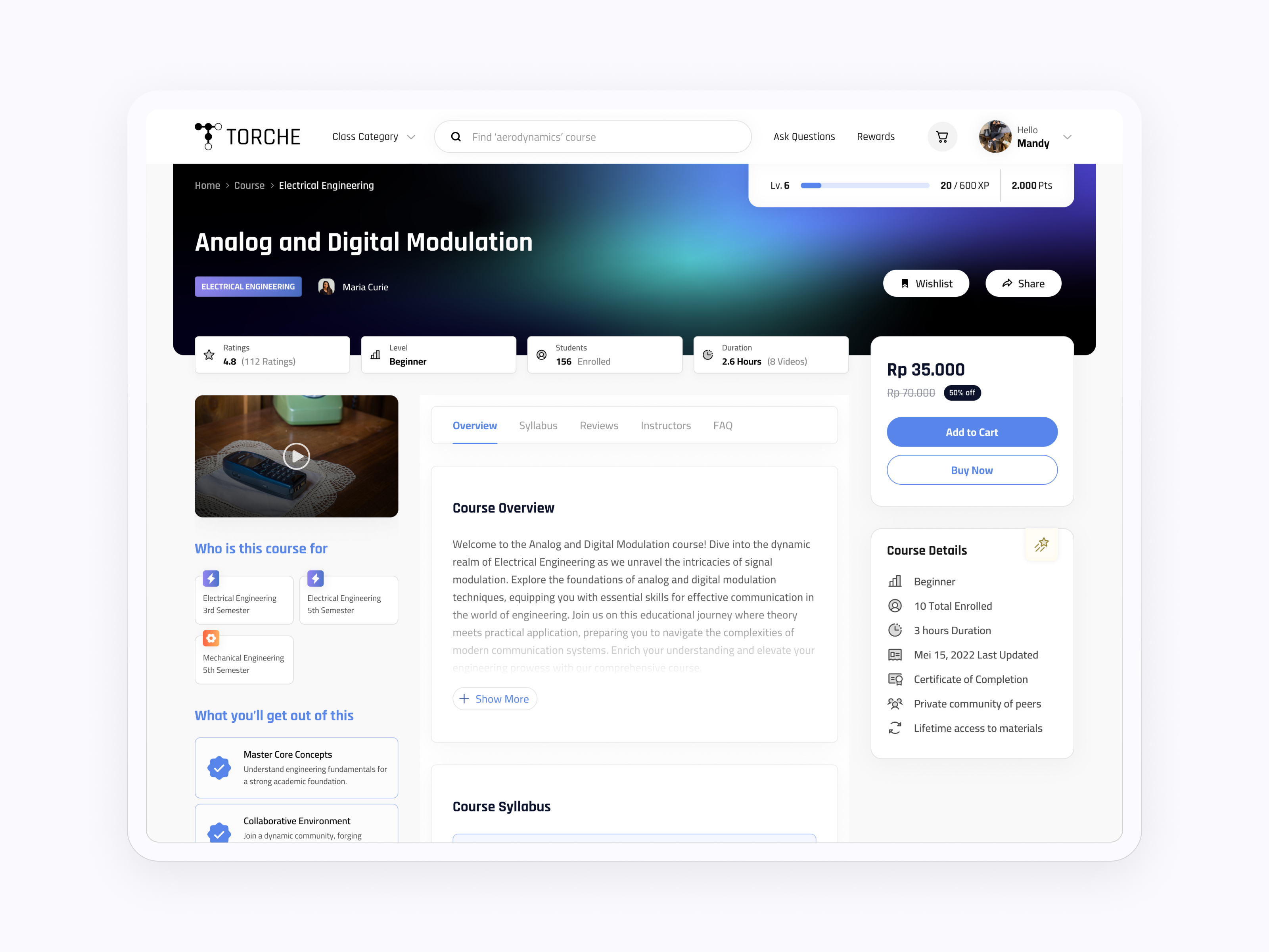 Browse thousands of Course Detail Page images for design inspiration ...