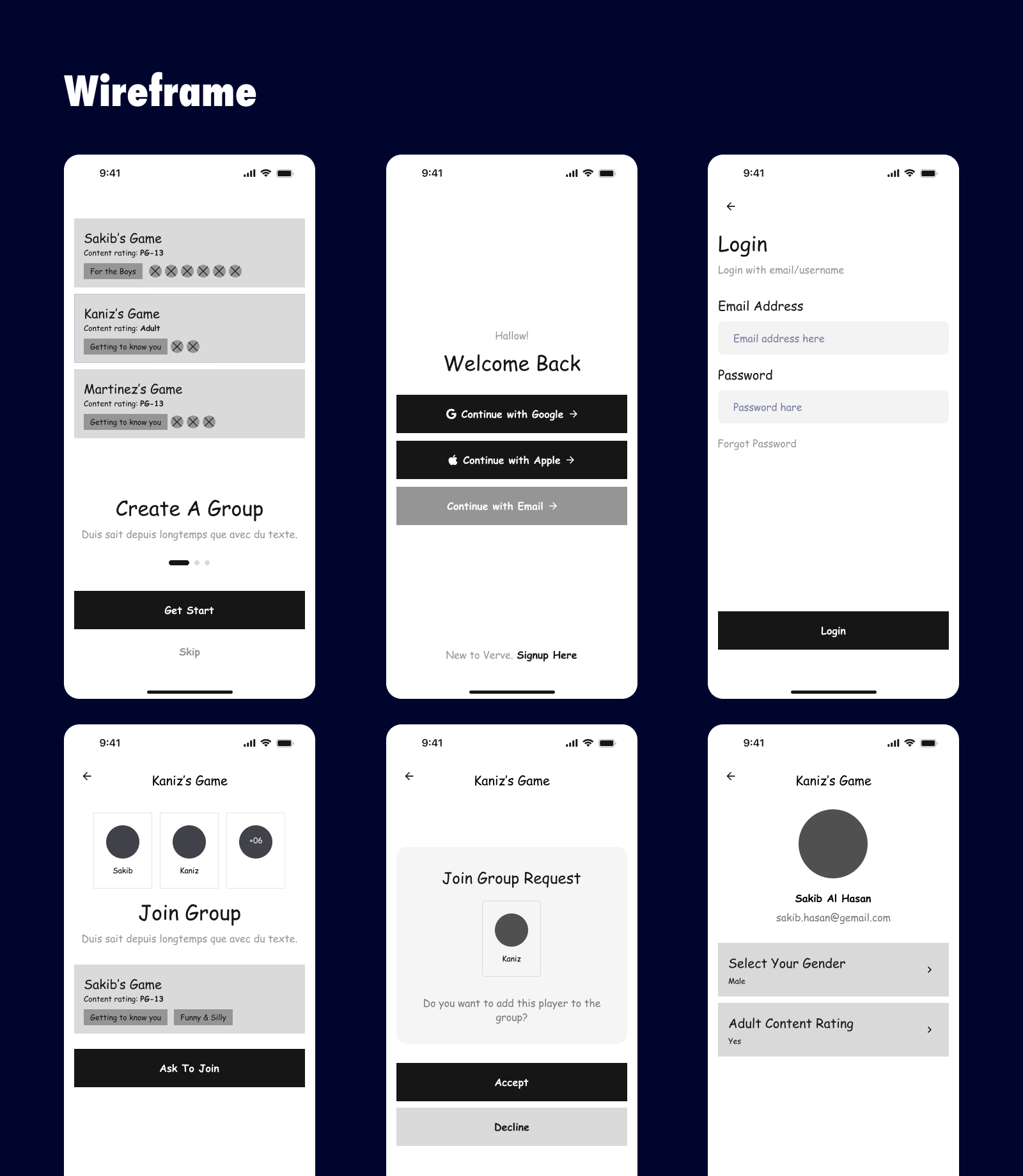 Verve - Funny Chat Gaming Mobile App (Case Study) by UI Expertz on Dribbble