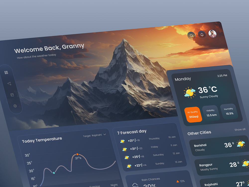 Browse thousands of Weather Dashboard images for design inspiration ...