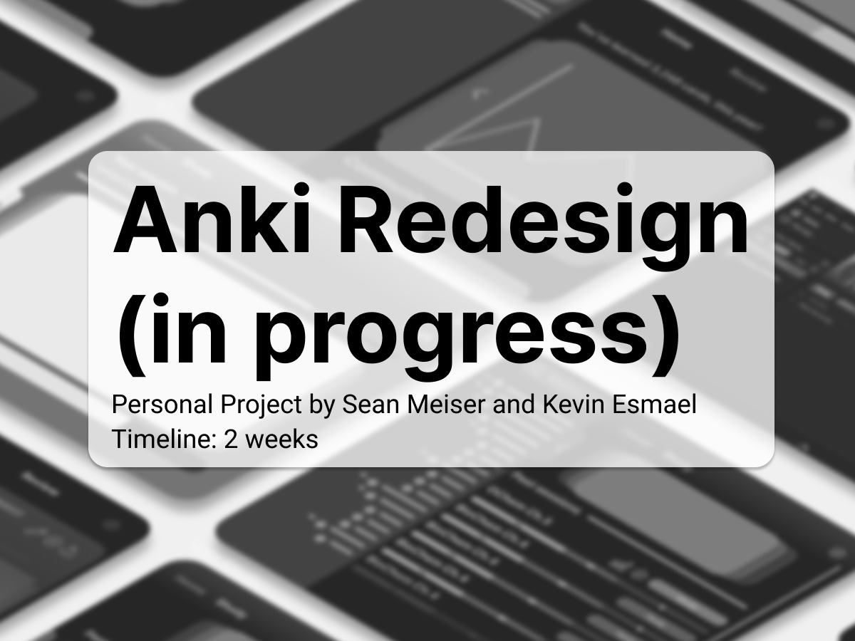 Anki Redesign (In Progress) by Sean Meiser on Dribbble