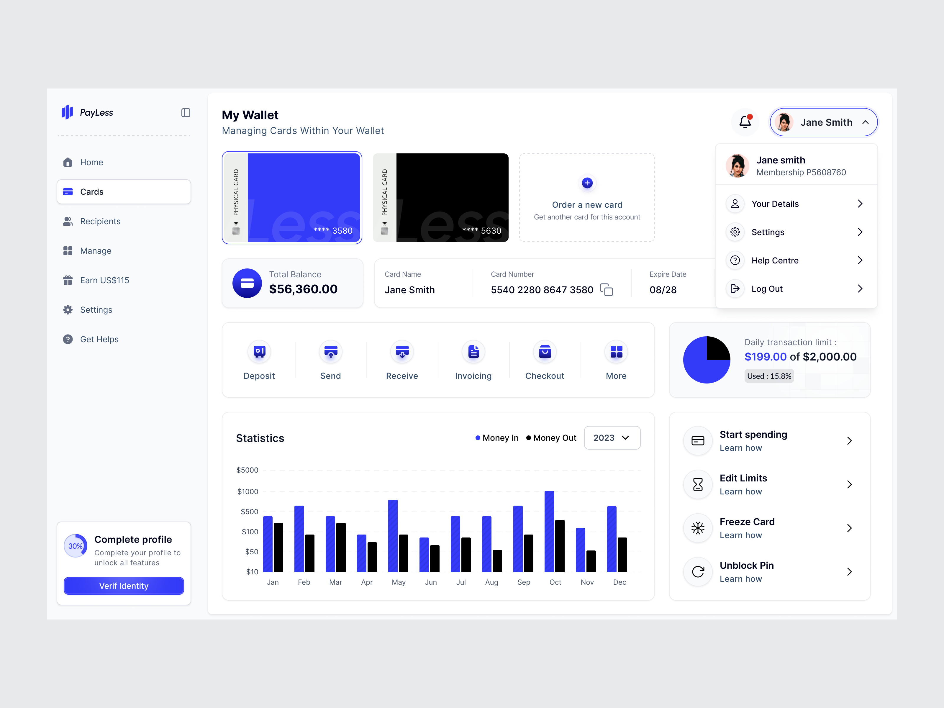SaaS - Cards Wallet by Rohmad Khoirudin for Odama on Dribbble