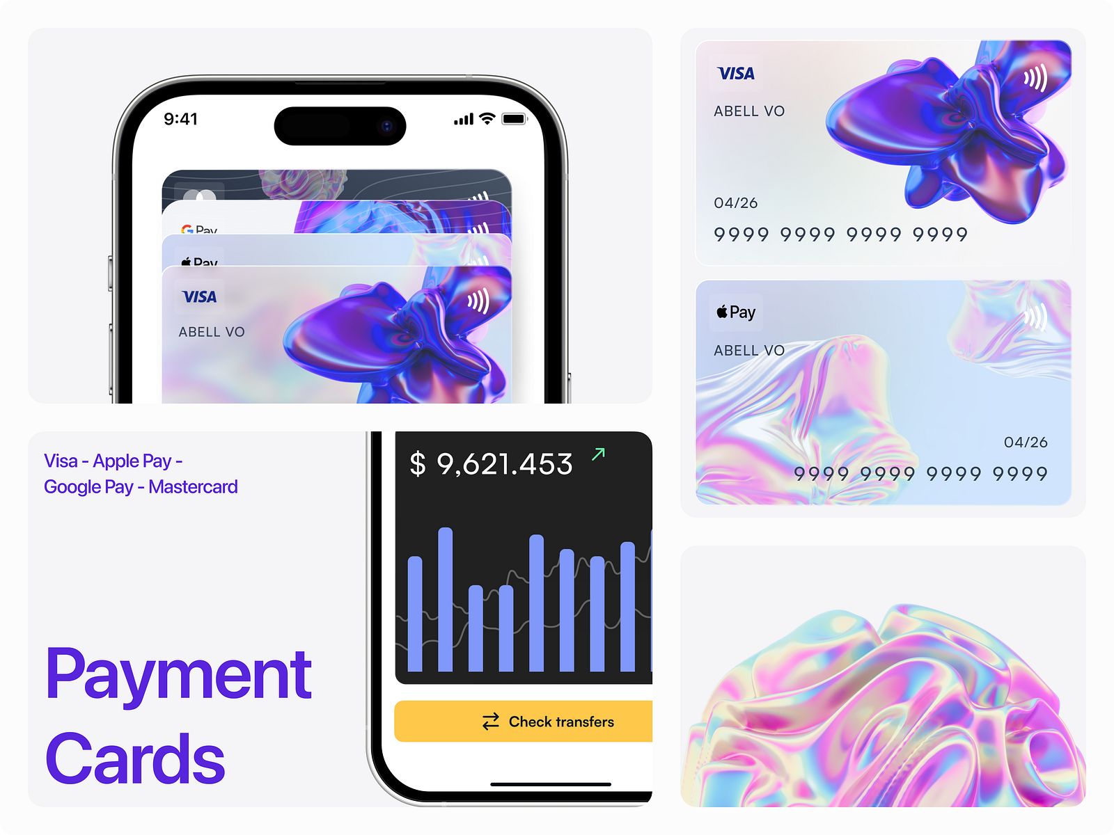 Payment Card Mobile App Bento Concept by Abell Vo ⌘ on Dribbble