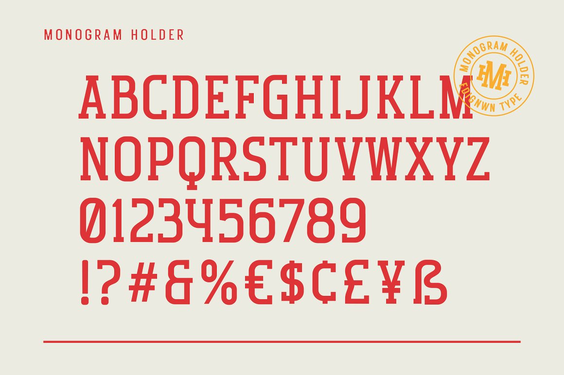 Monogram Holder - Display Font by Creative Font Template on Dribbble