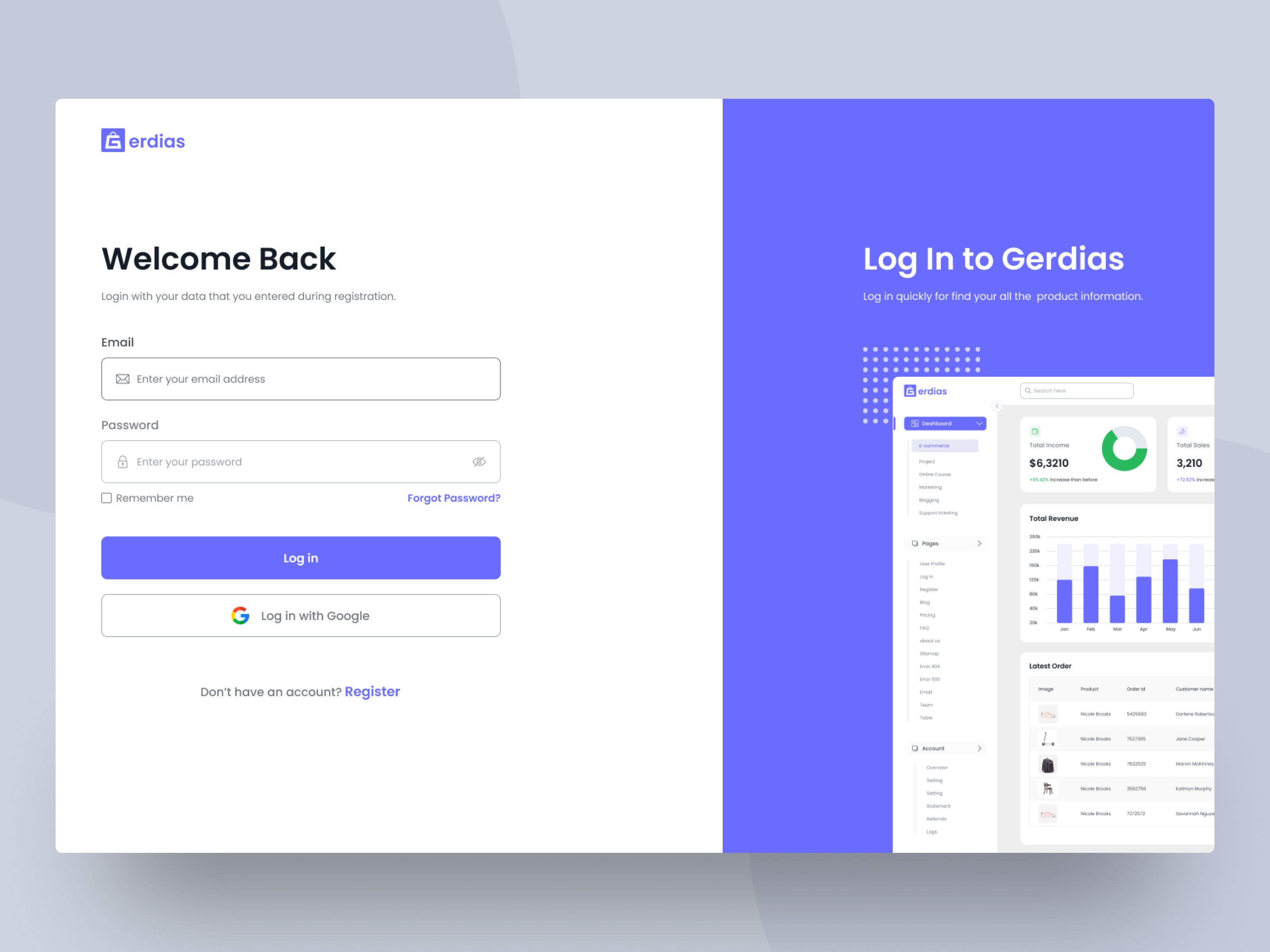 E-commerce Admin Dashboard by Rupak Chakraborty on Dribbble
