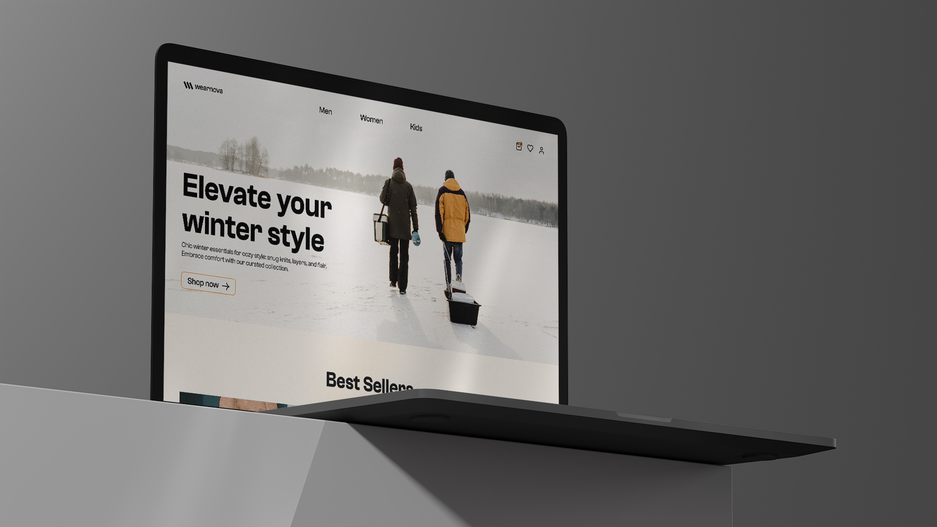 Clothes Landing Page - UI/UX by URAN on Dribbble