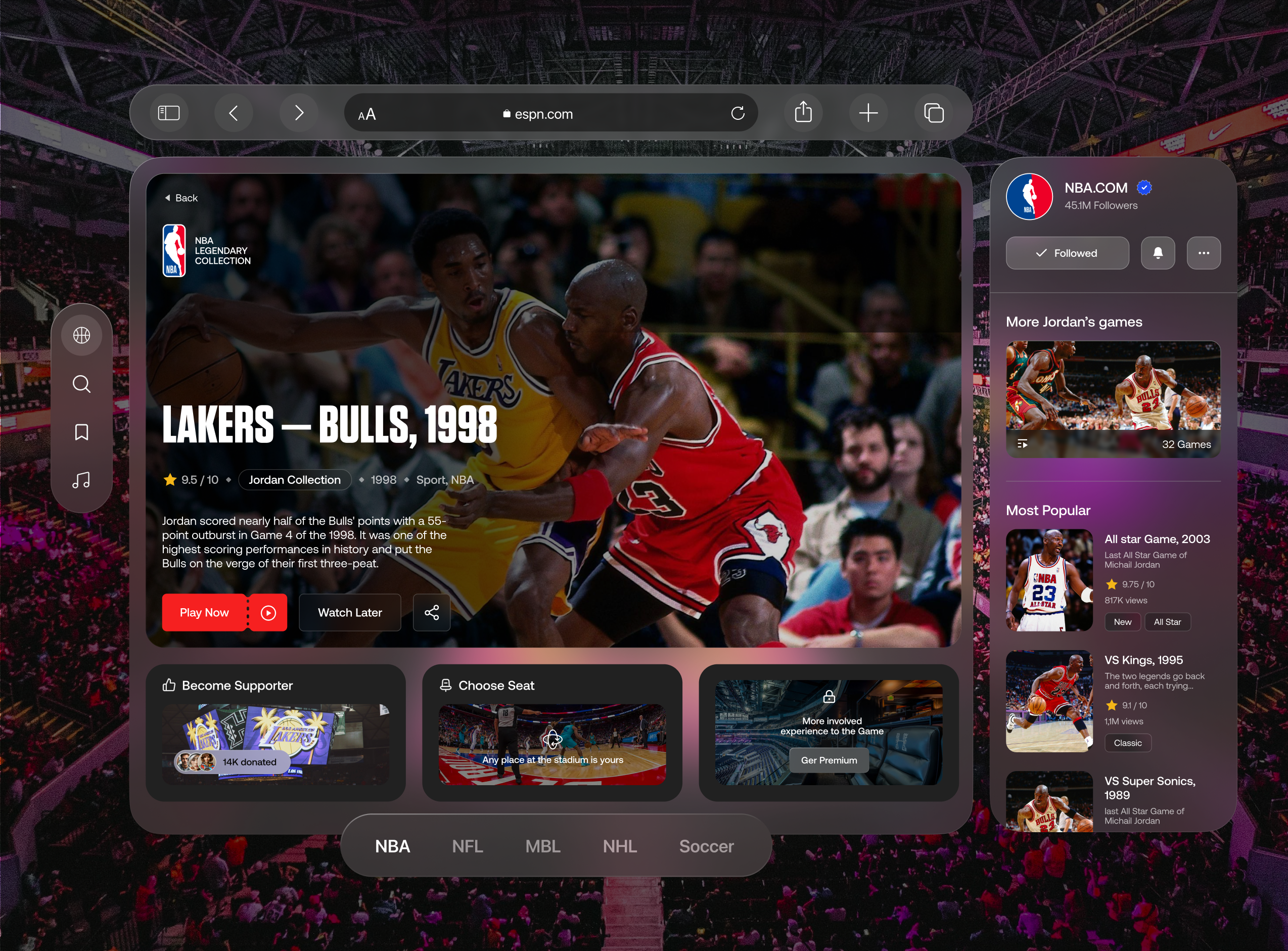 Espn Concept designs, themes, templates and downloadable graphic ...