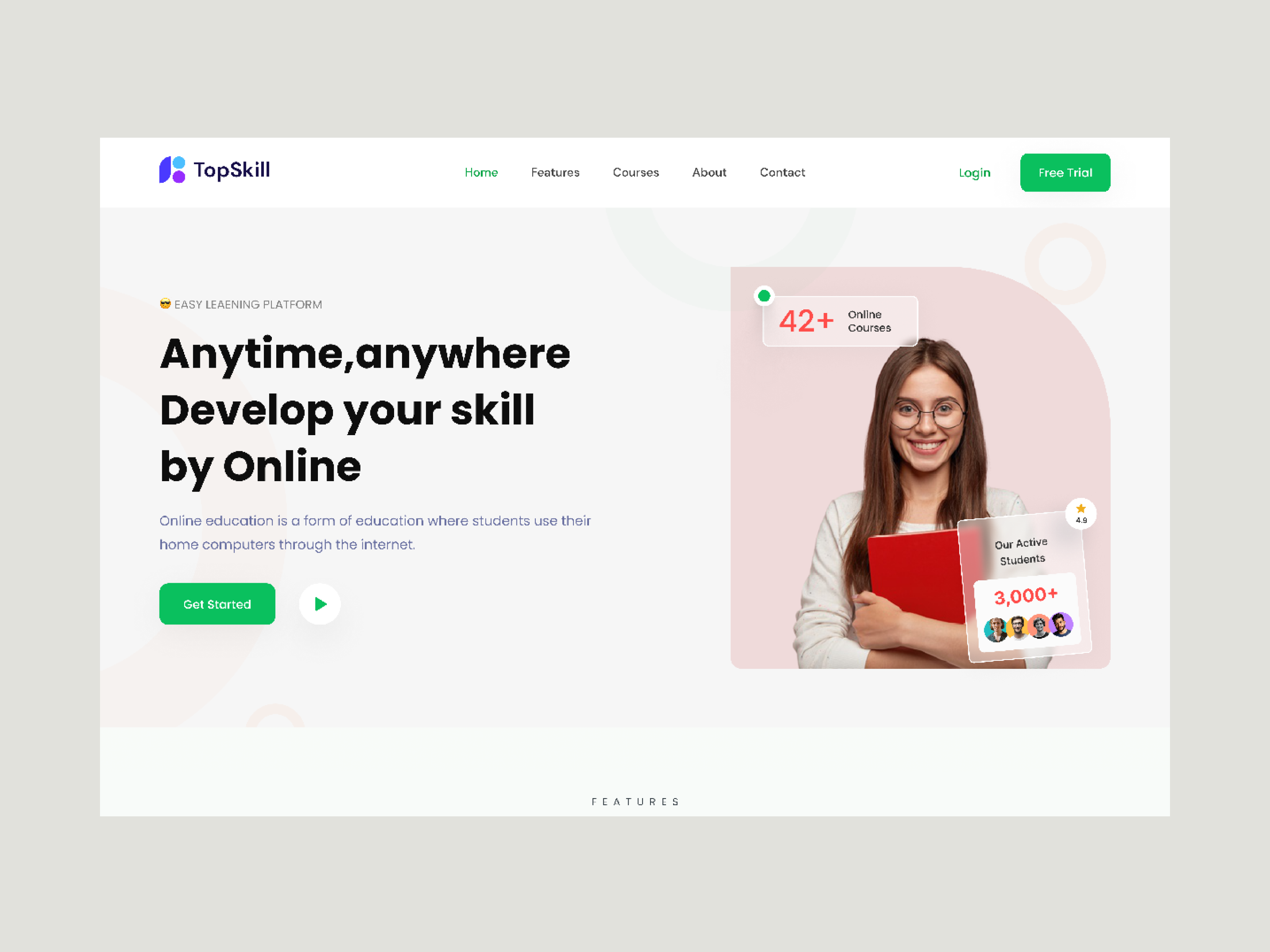 TopSkill - Edtech Website UI Design Concept by Naimur Chowdhury for Redout on Dribbble