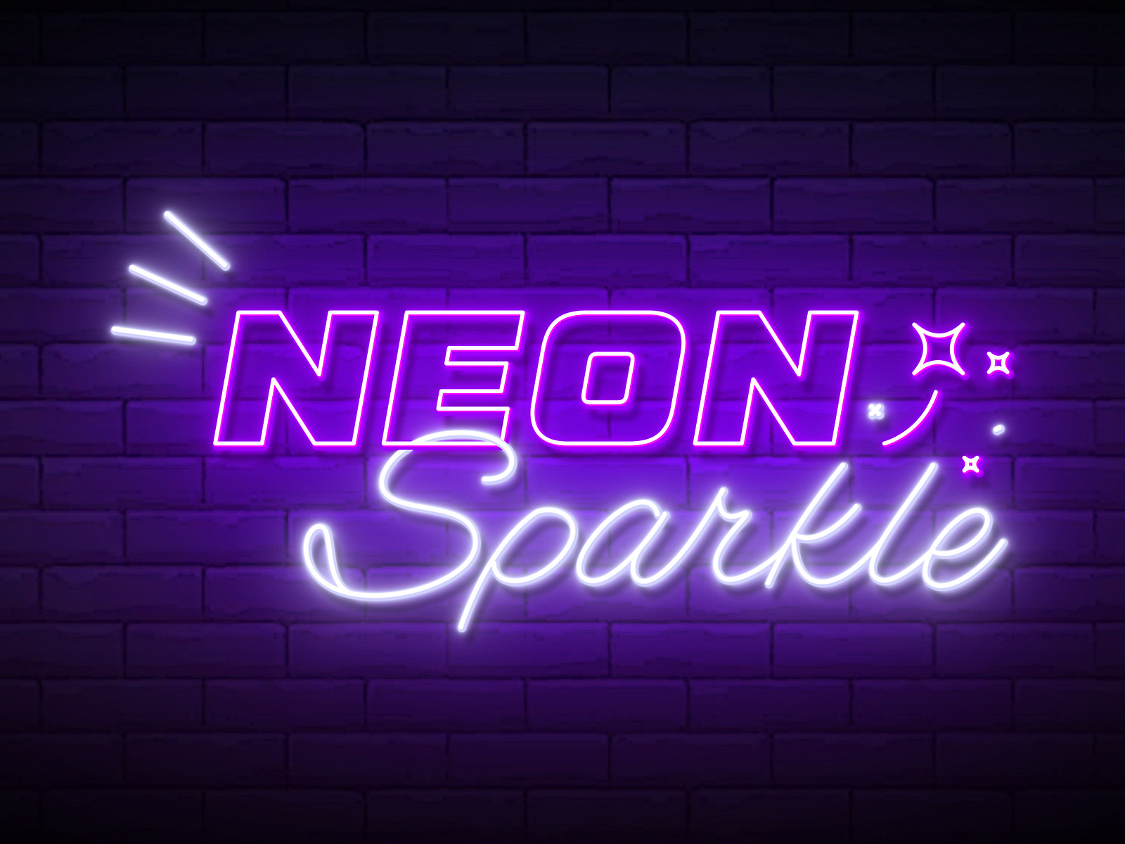 Neon Sparkle neon logo design with neon effect by Design Sea on Dribbble