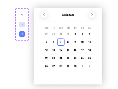 Calendar Design | Figma by Rohit Singh Chauhan on Dribbble