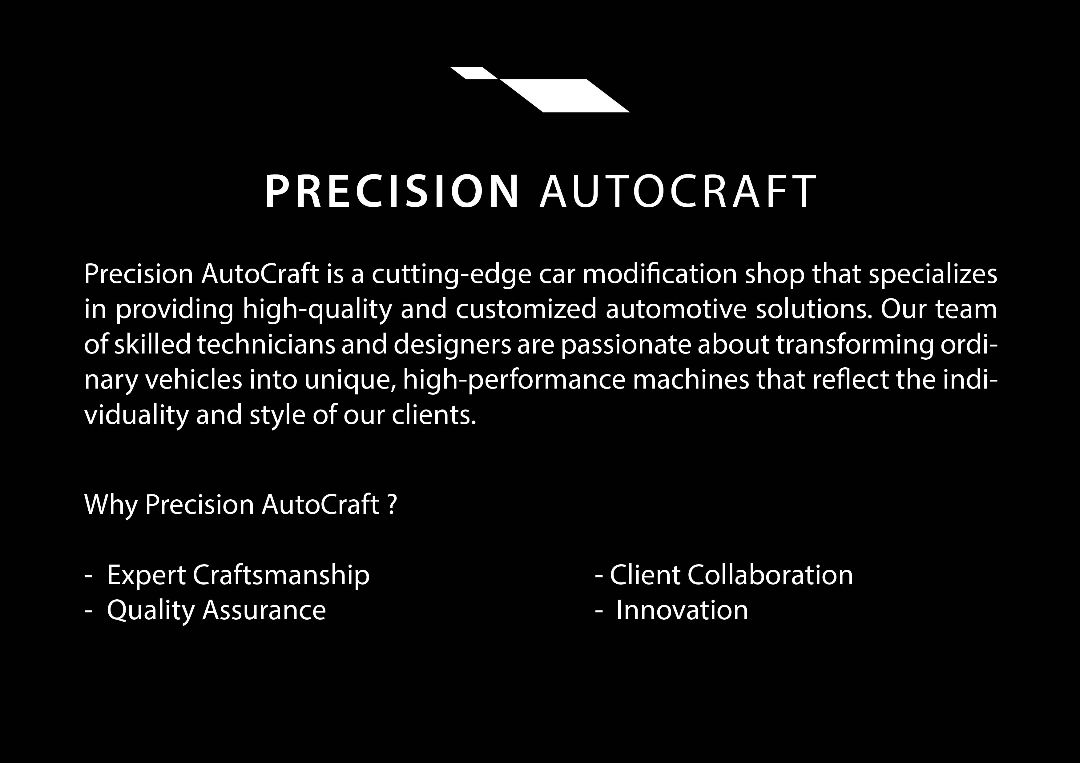 PRECISION AUTOCRAFT | LOGO & BRAND IDENTITY by Ihsan muhammad on Dribbble