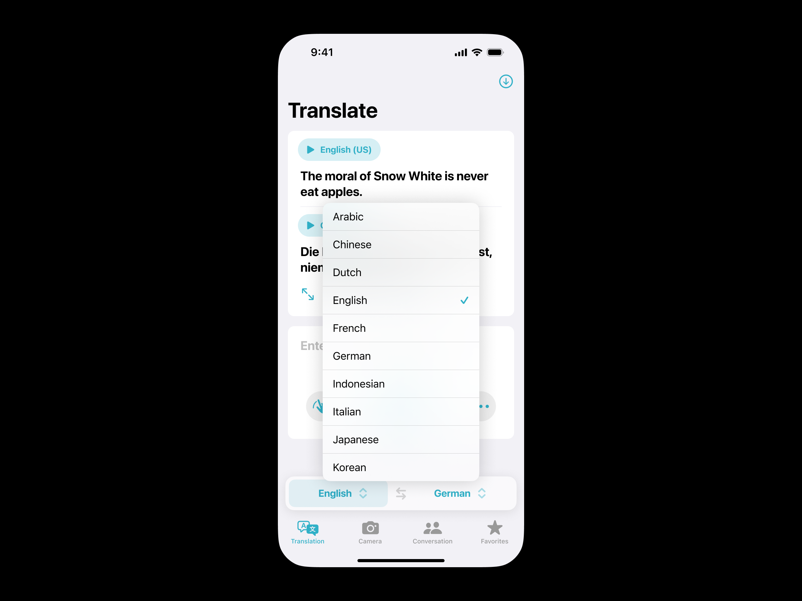 iOS Translate - Redesign by zachary on Dribbble