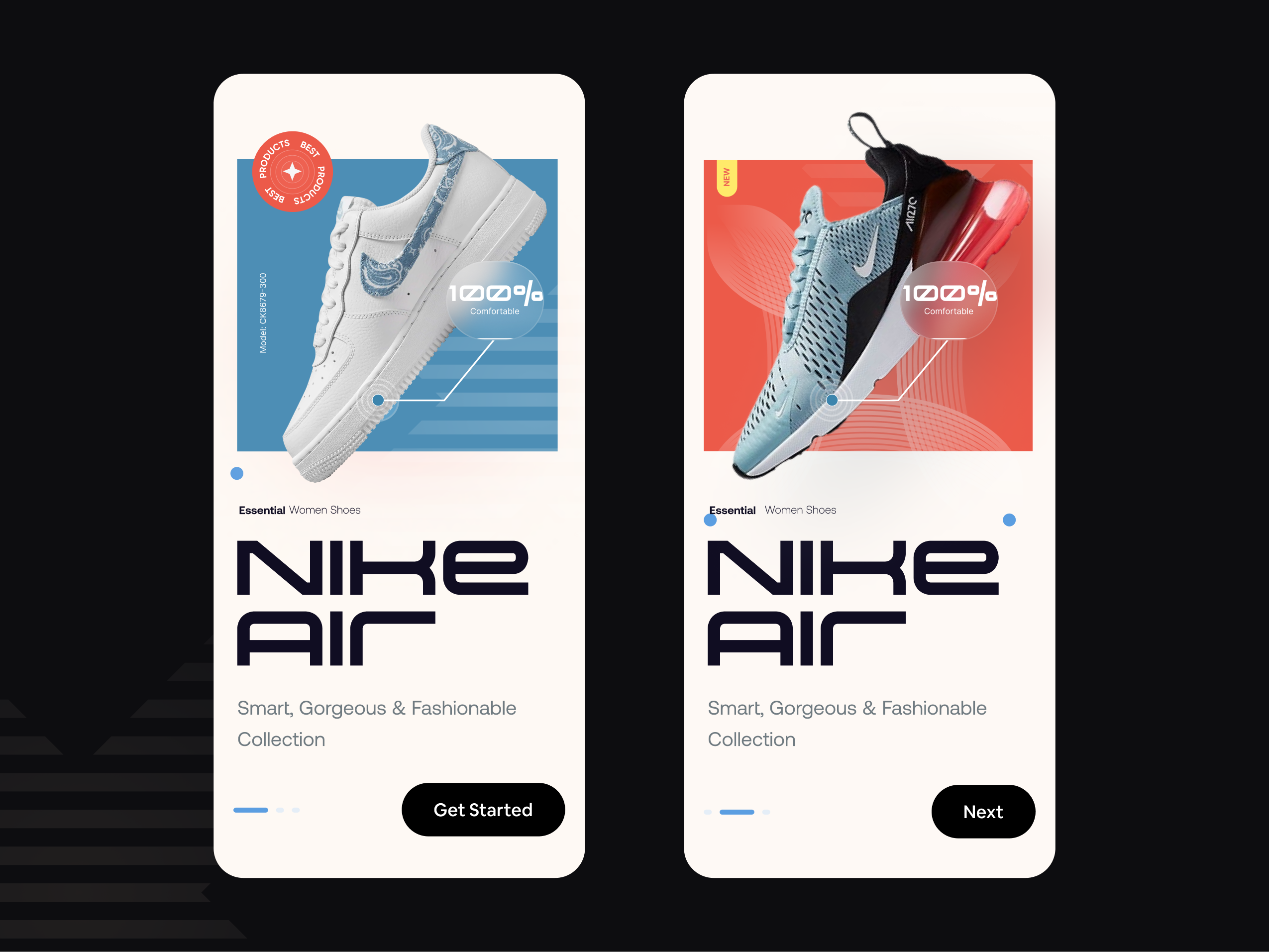 Nike- Mobile UI Design by Mehmet Özsoy for Orizon: UI/UX Design Agency ...