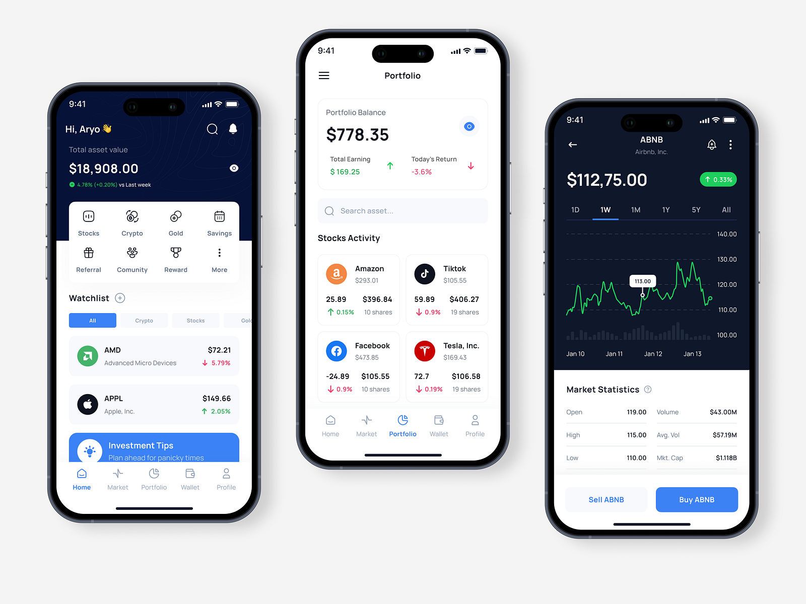 CapitalCraft - Stocks Finance App by Aryo Romadhon Vardhana for Enver ...