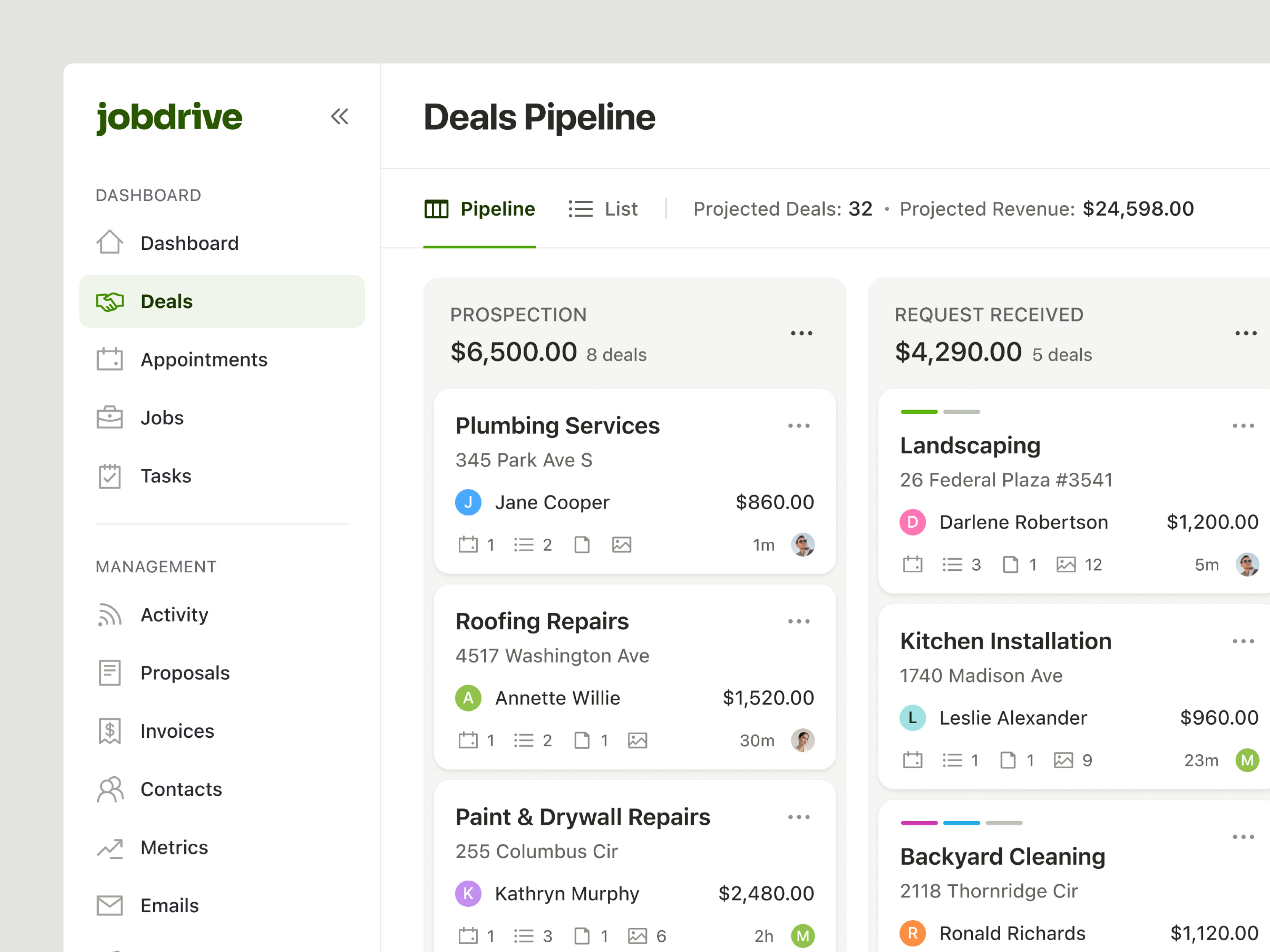 Deals Pipeline - CRM Kanban Board by Ahmad Fawaid on Dribbble
