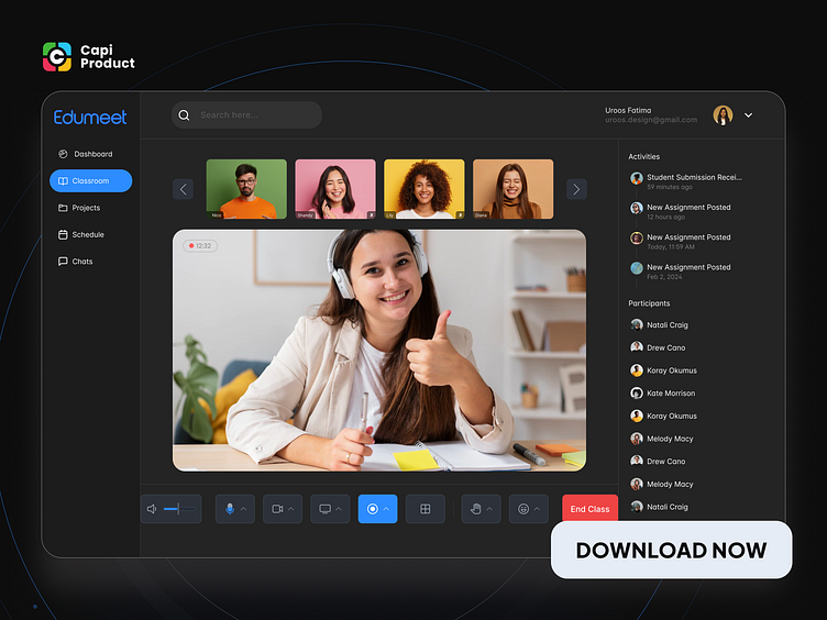 Online Classroom Webapp - Minimal Style by Capi Product on Dribbble