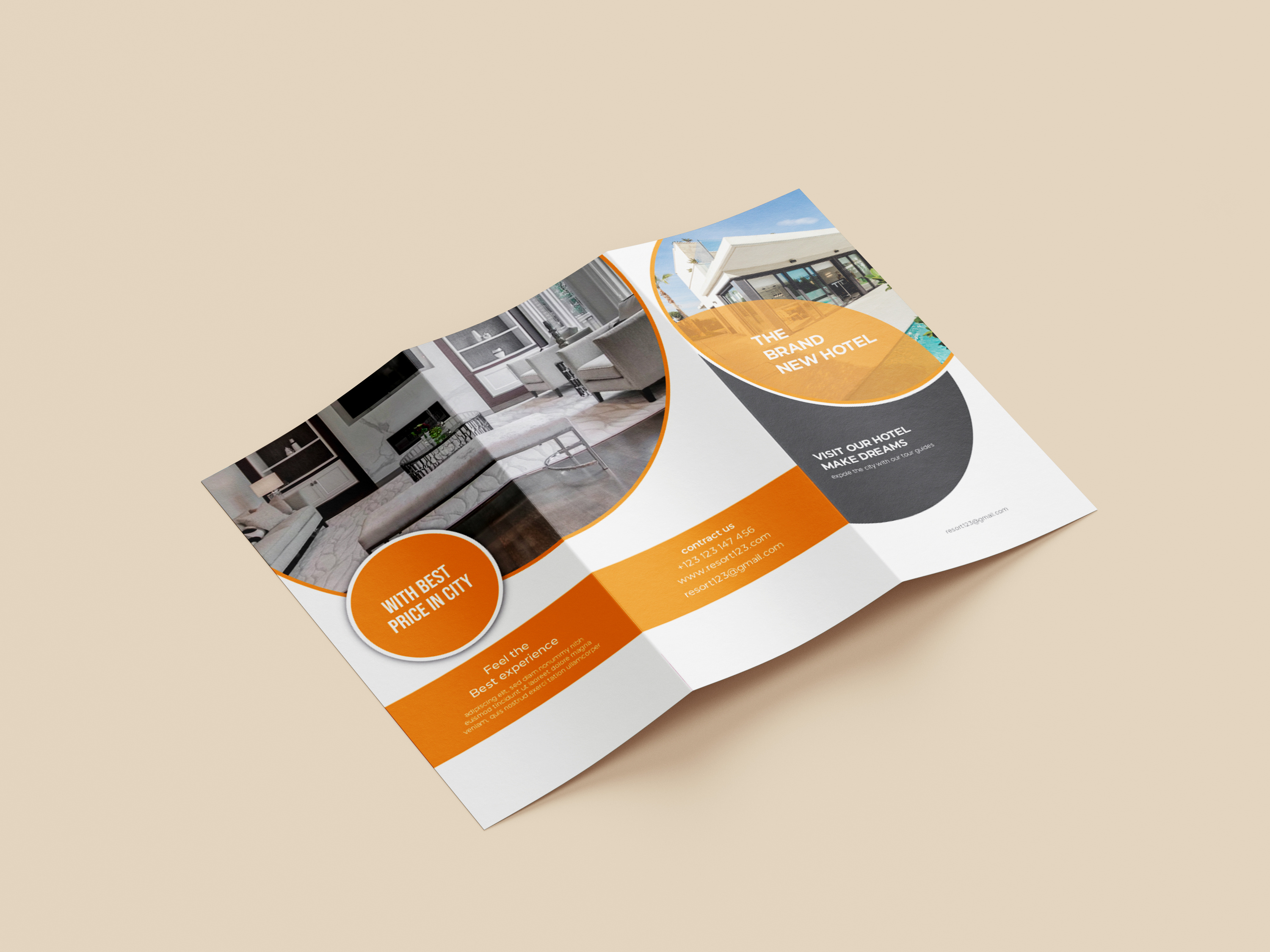 Resort A4 Size Tri Fold Brochures Design by Sobuj Shafi on Dribbble