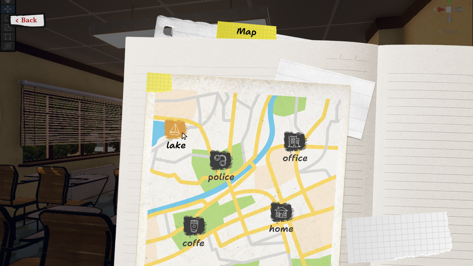 Detective game ui design by Dima on Dribbble