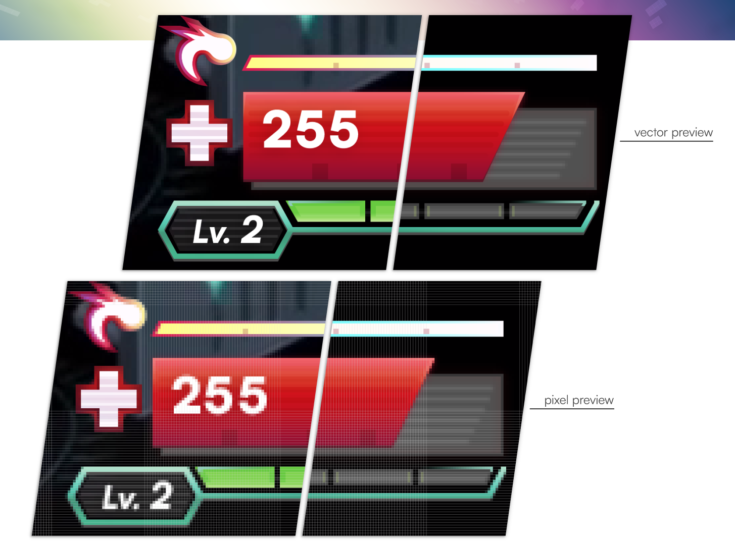 HUD for a MMORPG by Alexey on Dribbble