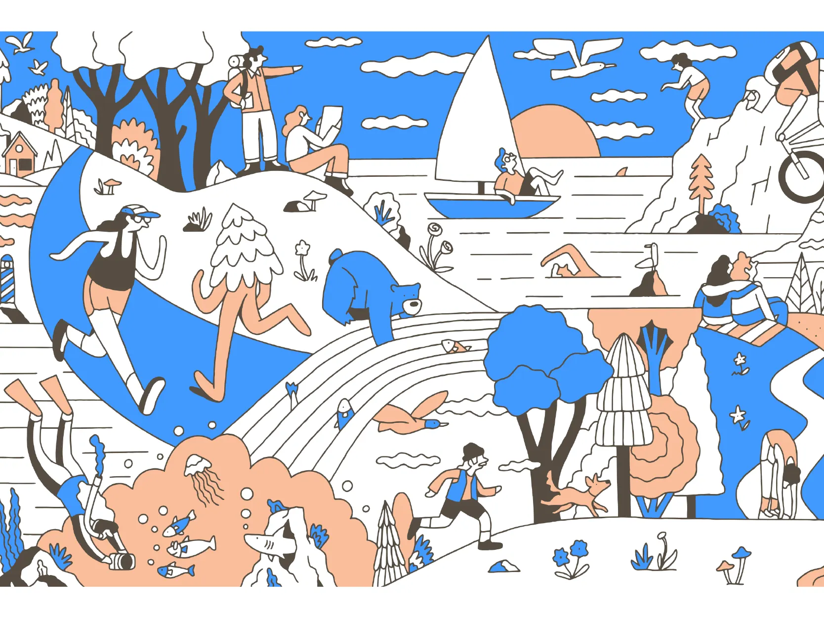 Duo Illustration designs, themes, templates and downloadable graphic ...