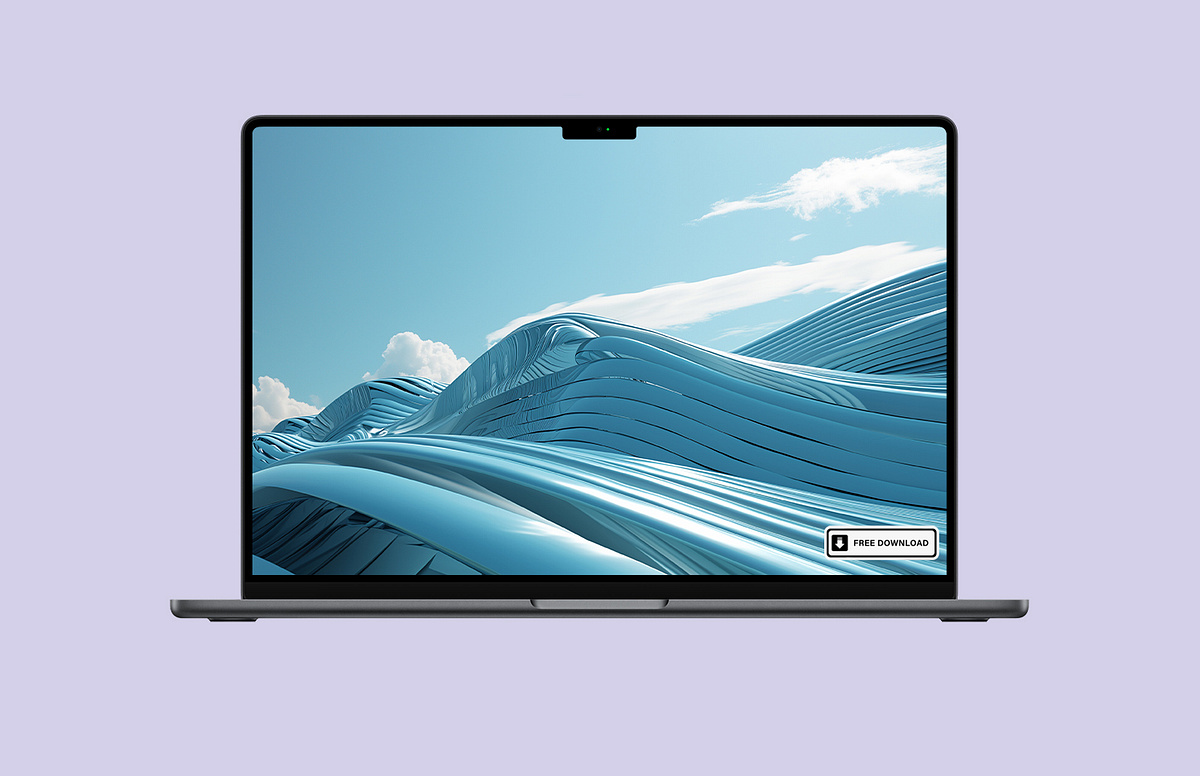 4K Blue Wave Wallpaper for Desktop by Ömer Duran on Dribbble