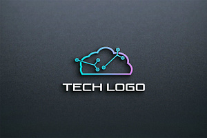 Tech cloud logo design by Shahida Arafin on Dribbble