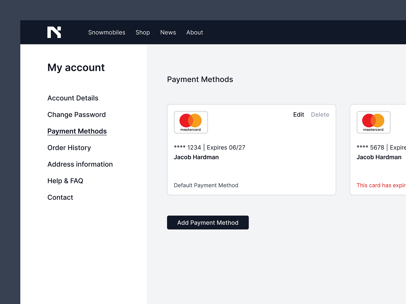 Payment methods by Kasper Carlsen on Dribbble