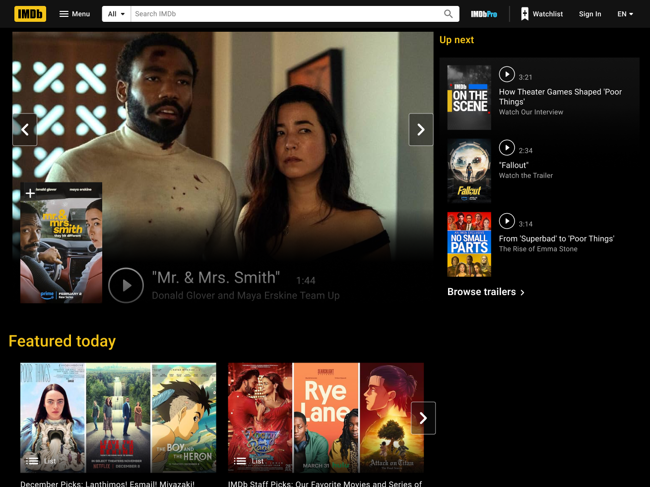 IMDb Clone UI by Deshan Vimukthi on Dribbble