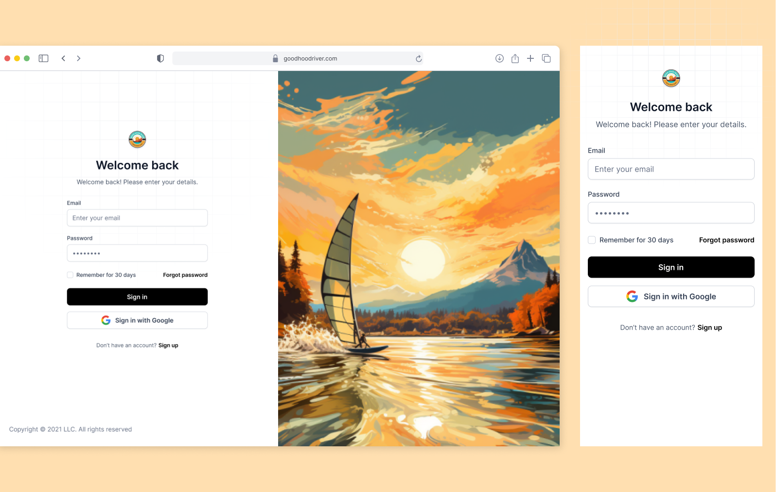 Sign In & Sign Up Workflow UI by Deep S on Dribbble