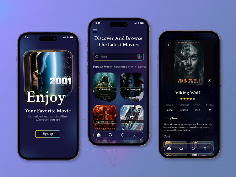 Movie Streaming App Design By Sanzida Akter On Dribbble