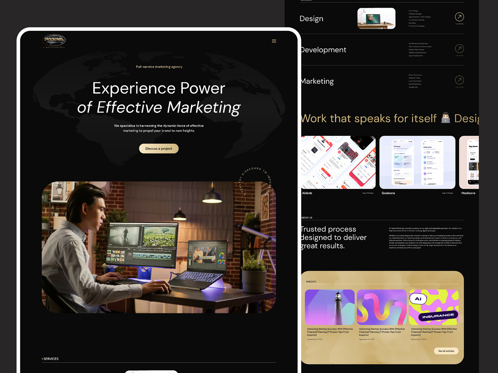 Digital Marketing Agency - Website UI Design by Brandbee AE on Dribbble