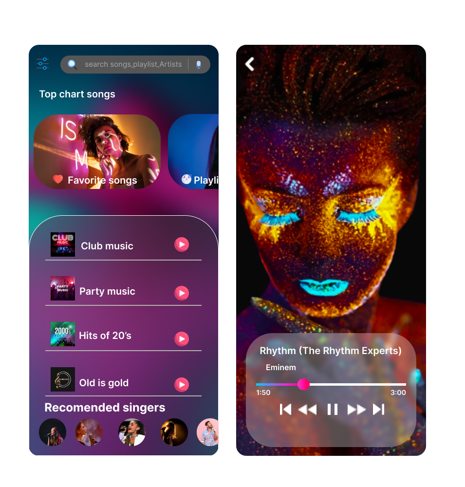 Music App Ui Design By Aishwarya Bhosale On Dribbble