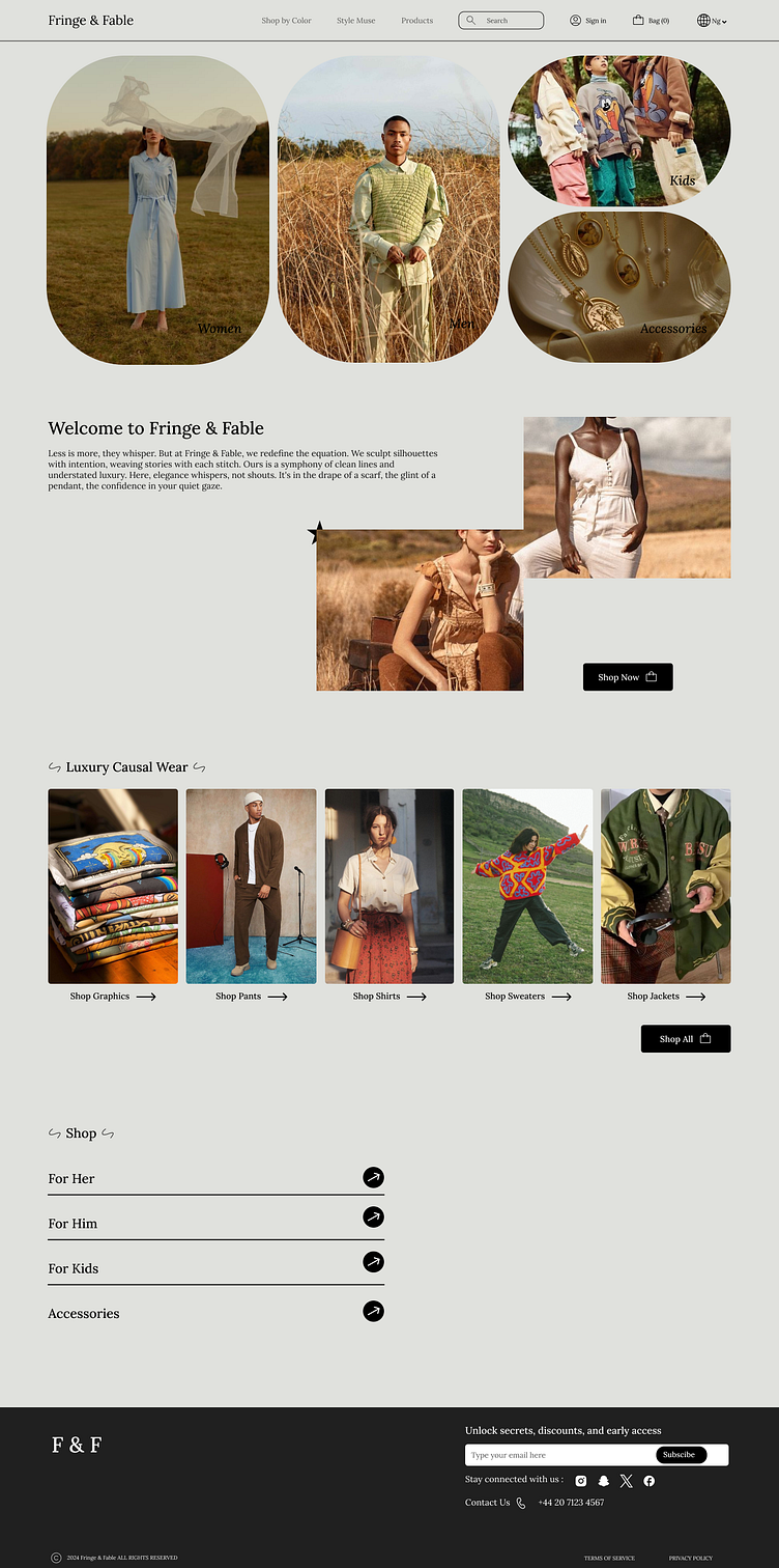Fashion Website by Abu Faridat on Dribbble