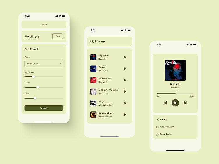 Mood-Based Music App by Mohamed Saleh on Dribbble