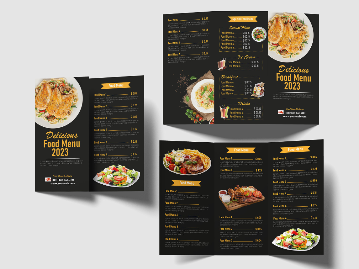 Food Menu Card Design by Harun M.H Harun on Dribbble