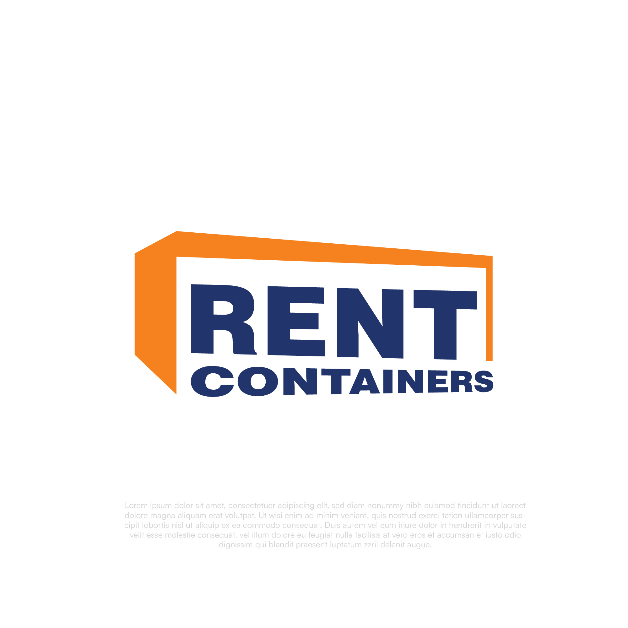Rent Container Logo Design by Shobuj Ahmed on Dribbble