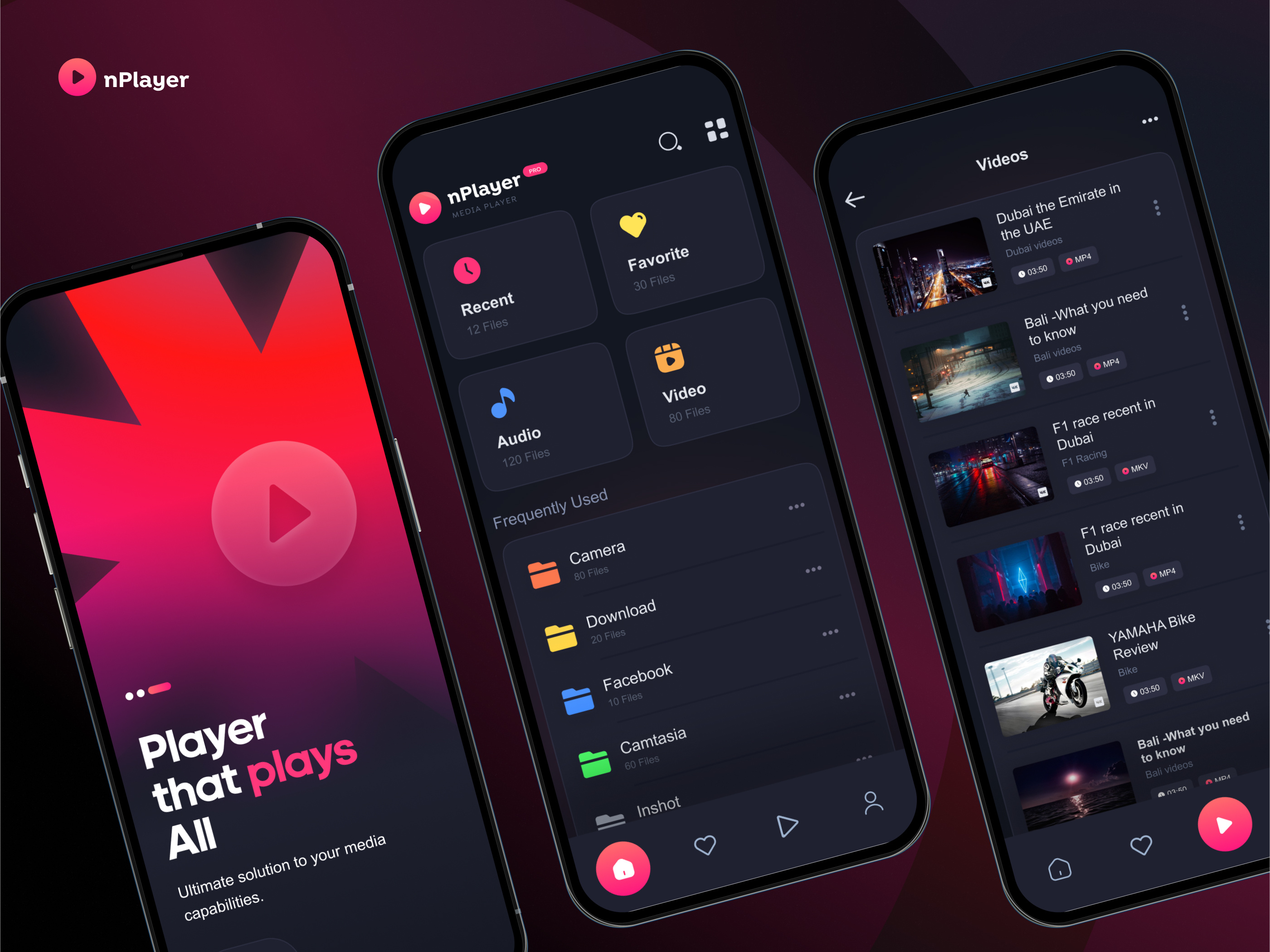 nPlayer - Video Player Mobile App by Asiq M. on Dribbble