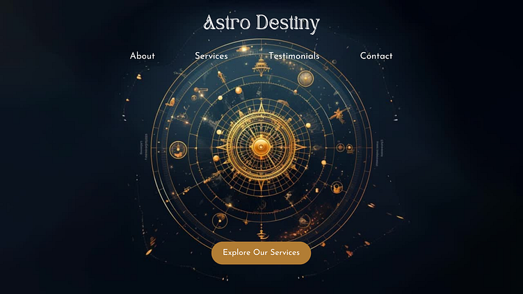 Astrology Website Template, Canva editable, Animated banners by ...