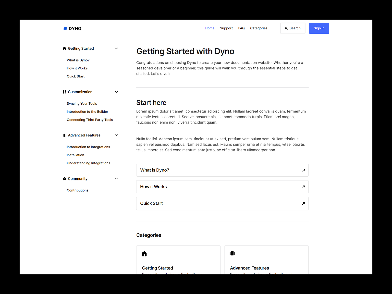 Dyno — A documentation template for Webflow by robingranqvist on Dribbble