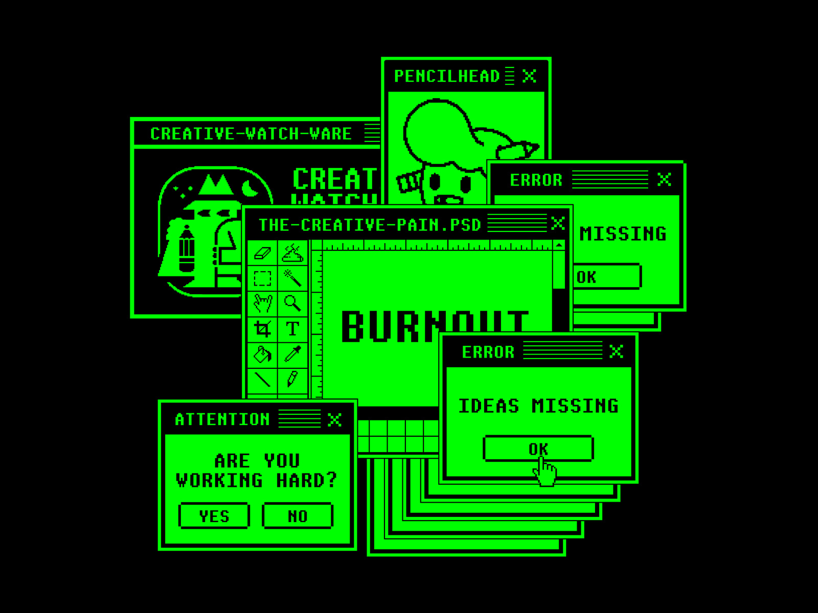 Creative Error by Tyler Pate on Dribbble