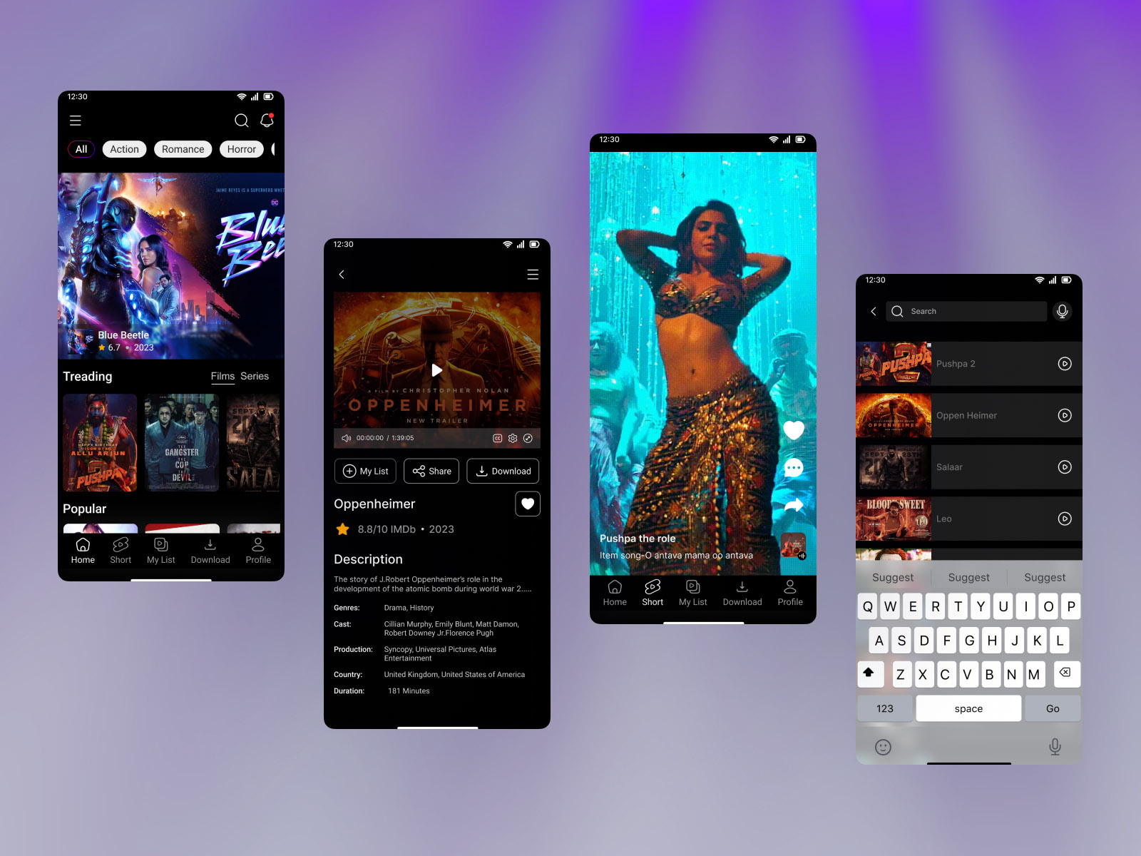 Movie app - ui ux design in figma by Tipu Rishi on Dribbble