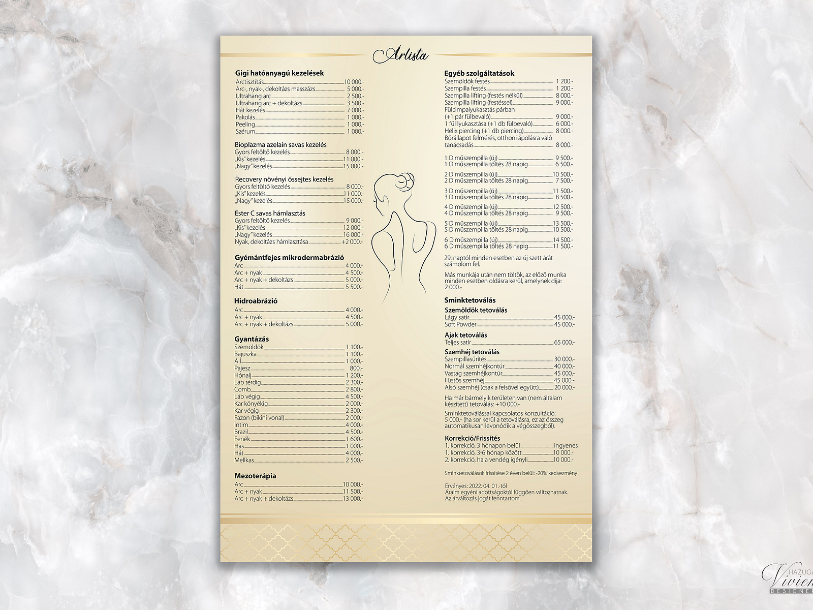 Price list design by Vivien Hazuga • graphic designer | UI designer on ...