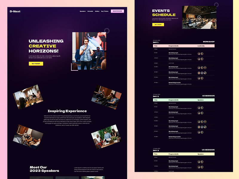 Event Website designs, themes, templates and downloadable graphic ...