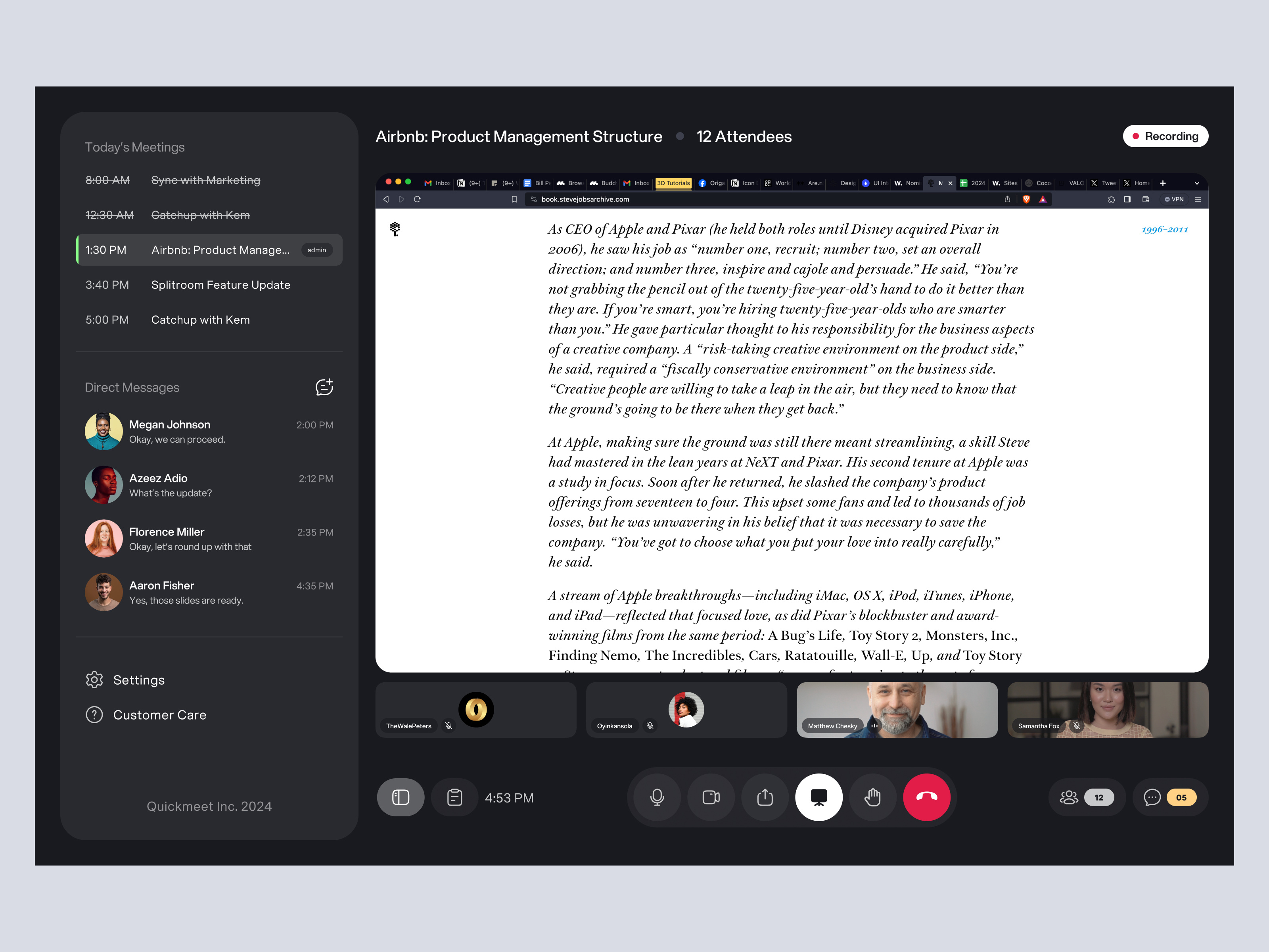 Quickmeet Video Conferencing by Olawale on Dribbble